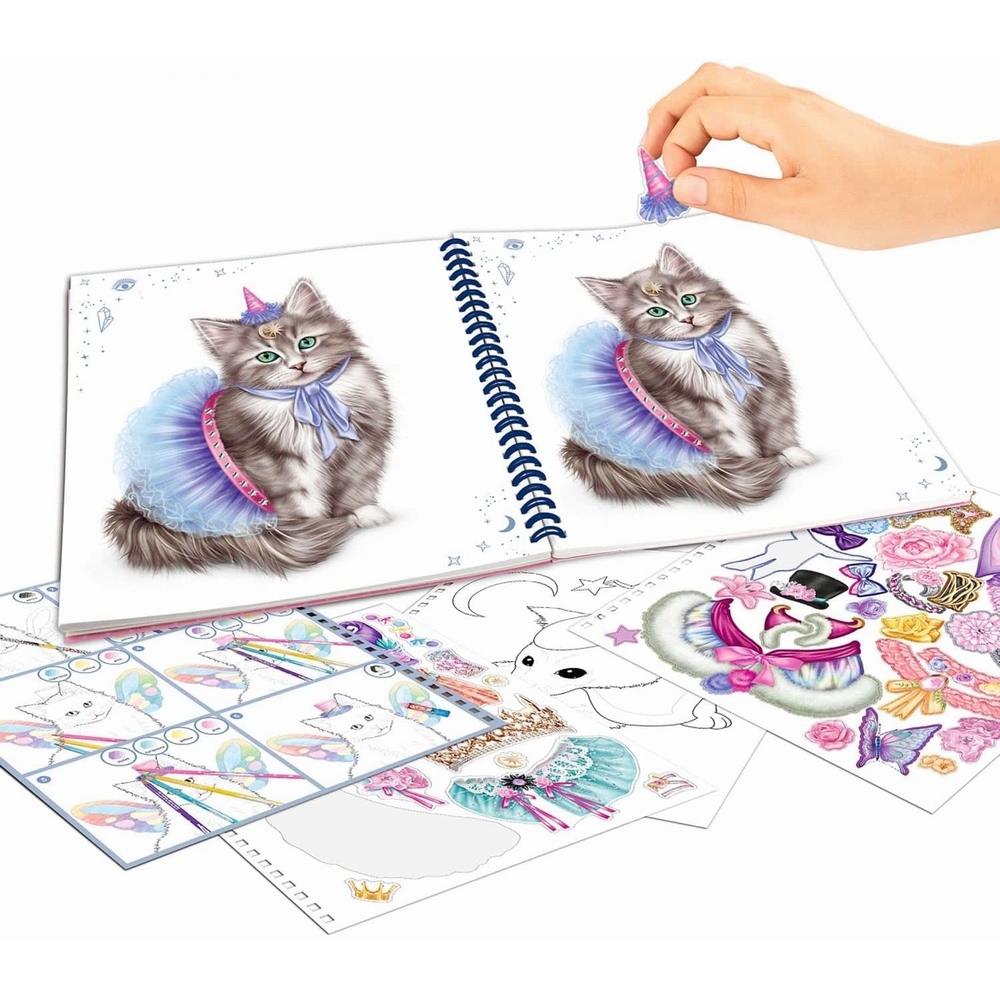 ALBUM A COLORIER STIKERS TOP MODEL LIVRES
